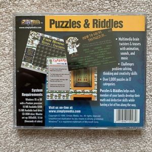 Simply Media | Media | Cdrom Game Puzzles Riddles | Poshmark